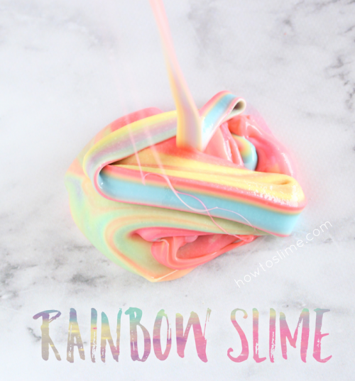 How to Make Rainbow Slime | How to Slime