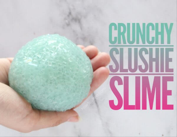 How To Make Crunchy Slushie Slime Recipe | How to Slime